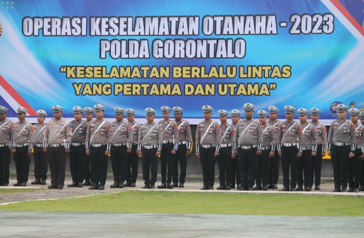 POLDA GORONTALO GELAR PASUKAN OPERASI KESELAMATAN OTANAHA 2023 – Deteksi News
